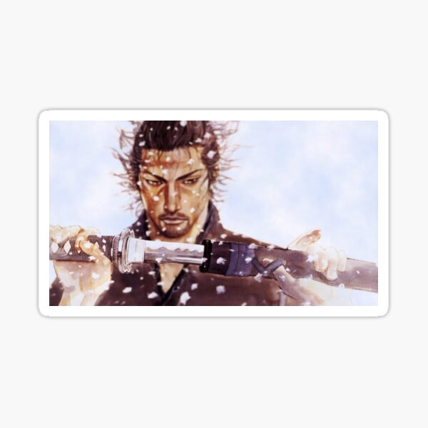 "Miyamoto Musashi" Sticker for Sale by TheCurlySamurai | Redbubble