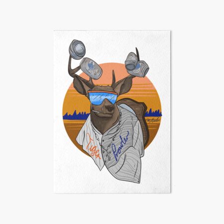"Tiger Prowler Buck on a wall" Art Board Print for Sale by Statepallets ...