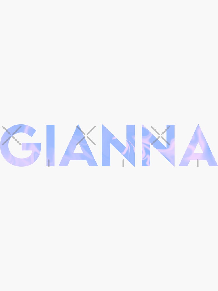 "Gianna Name" Sticker for Sale by ellebackup | Redbubble
