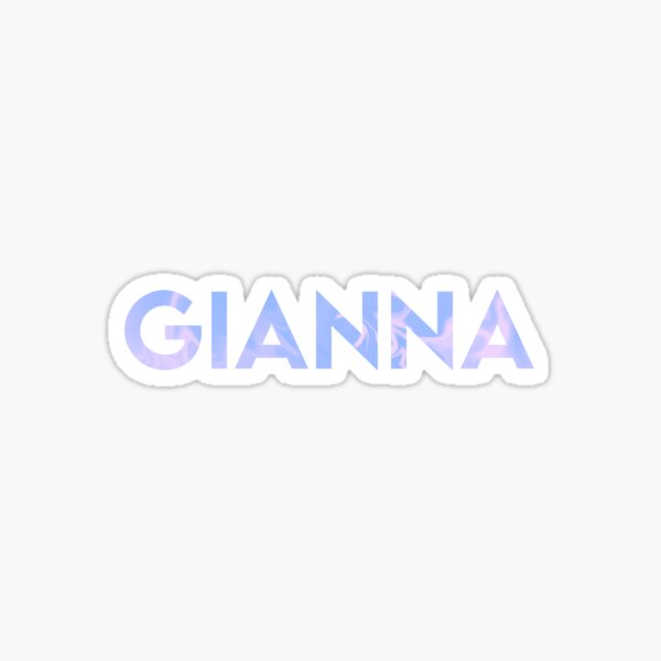 "Gianna Name" Sticker for Sale by ellebackup | Redbubble