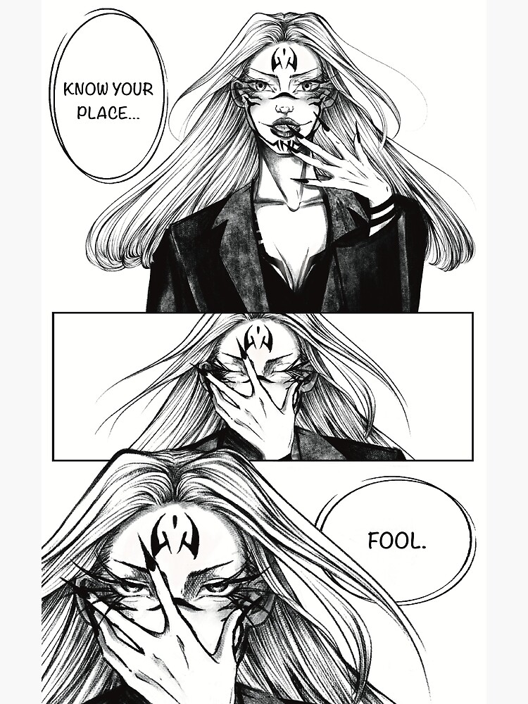 "Jujutsu Kaisen Female Sukuna (Black and White Version)" Canvas Print ...