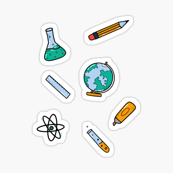 "Science elements " Sticker for Sale by aysa-store | Redbubble