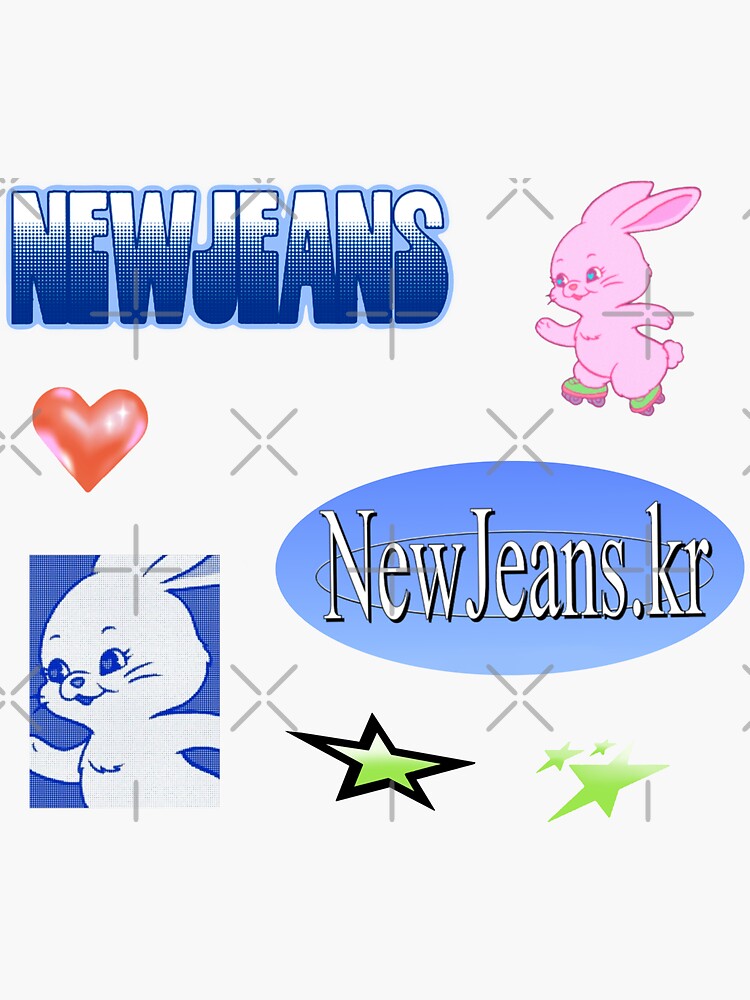 "new jeans bundle of stickers ༊*·˚" Sticker for Sale by shirasticker ...