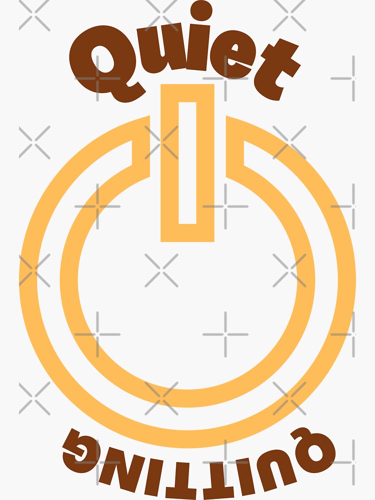 Quiet Quitting Power Off Button Sticker For Sale By Fashioncoma Redbubble