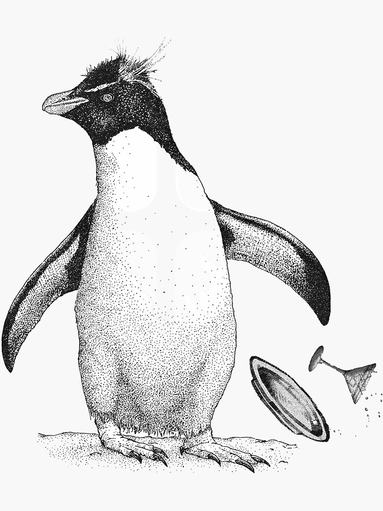 "Angry Penguin Server" Sticker for Sale by ShakenTee | Redbubble