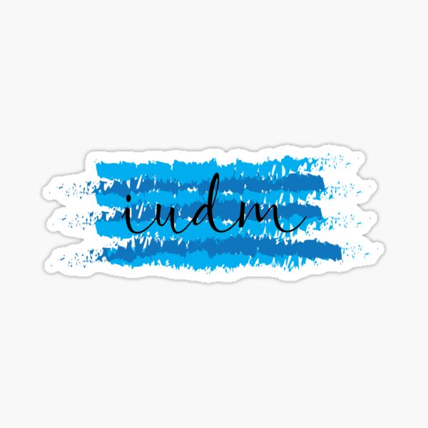 "IUDM" Sticker by anniebrowning | Redbubble