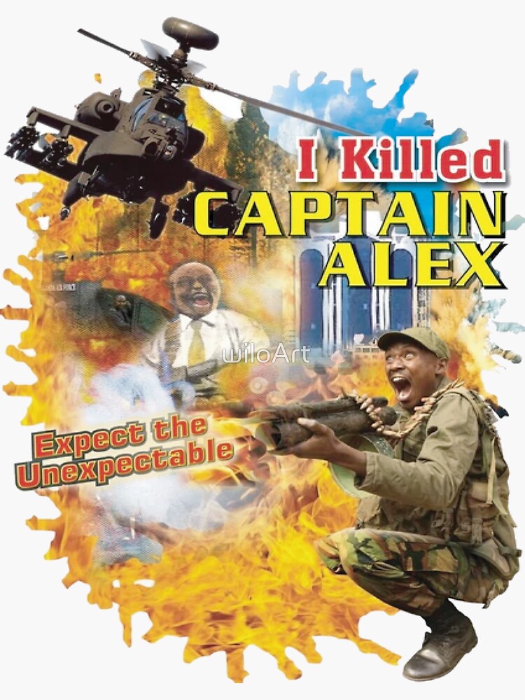 "Who killed Captain Alex?" Sticker for Sale by wiloArt | Redbubble