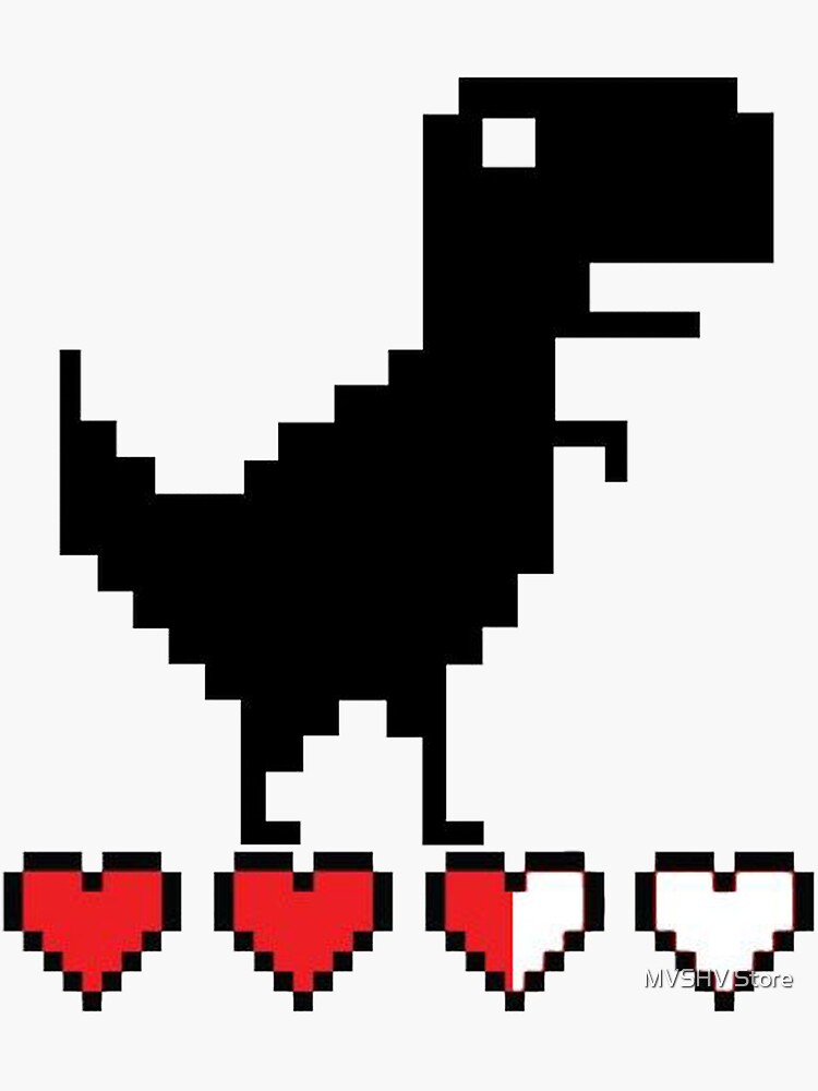 "OFFLINE T-REX" Sticker for Sale by masha00 | Redbubble