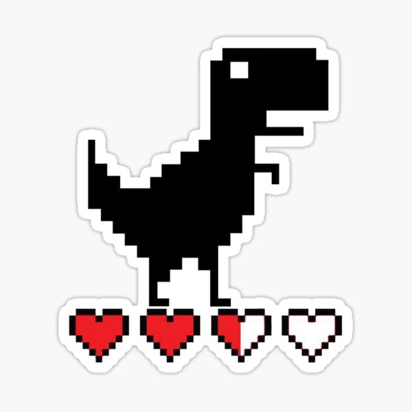 "OFFLINE T-REX" Sticker for Sale by masha00 | Redbubble