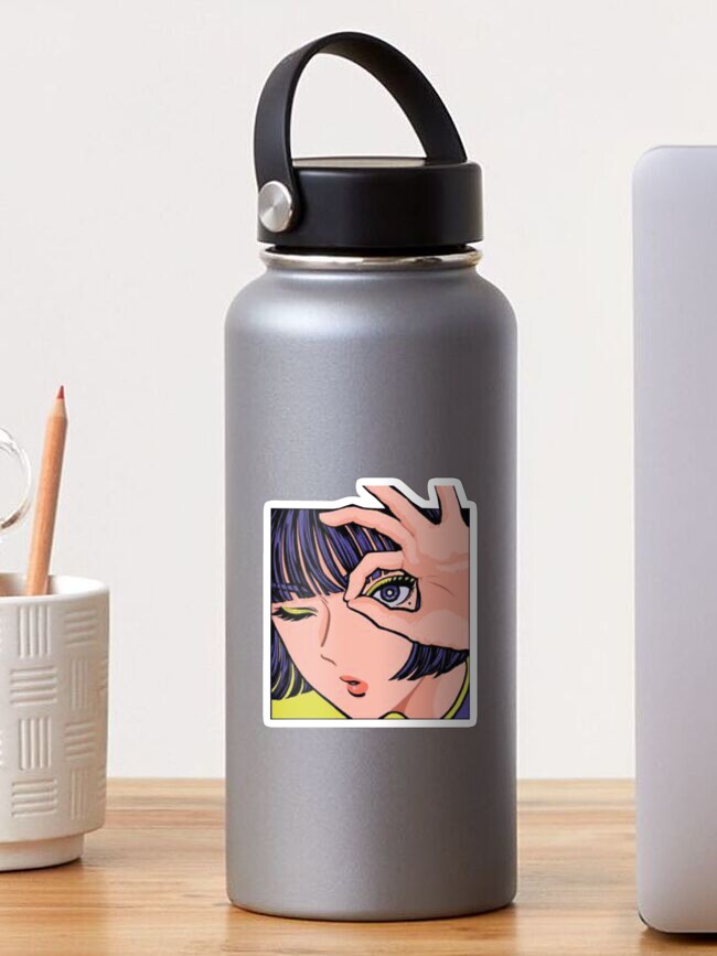 "Girl peeking sticker" Sticker for Sale by PourElla | Redbubble