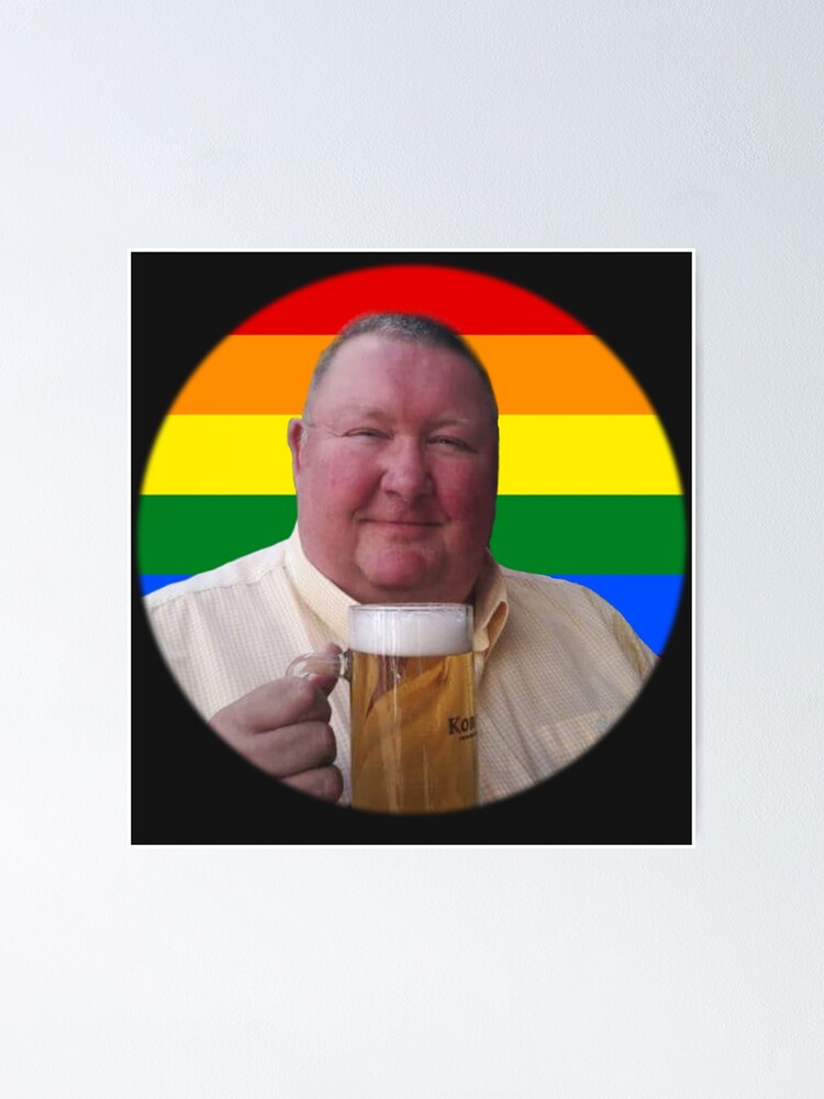 "Barry, 63 Gay Pride Flag" Poster for Sale by AutomatedAkagi | Redbubble