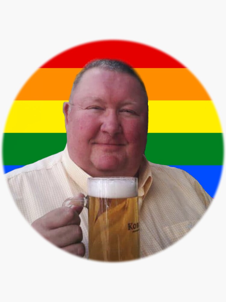 "Barry, 63 Gay Pride Flag" Sticker for Sale by AutomatedAkagi | Redbubble