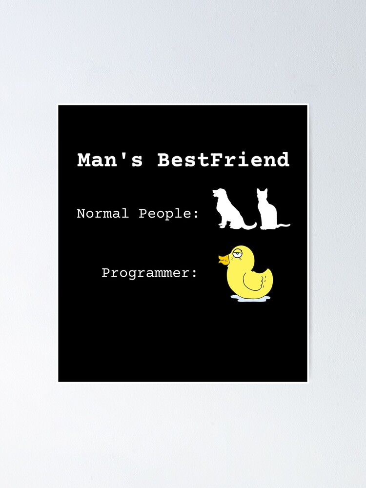 Póster «Patito de goma del mejor amigo del programador» de ArtisPrints ...