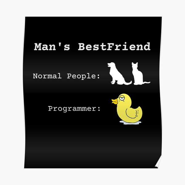 Póster «Patito de goma del mejor amigo del programador» de ArtisPrints ...