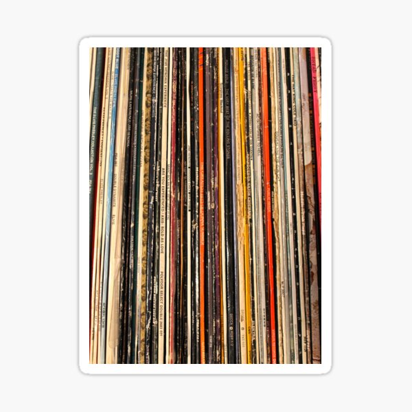 "Vinyl record collection photography" Sticker for Sale by shootingnelly ...