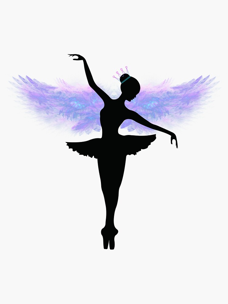 "Queen ballerina Angel Sticker" Sticker for Sale by BitamIbaa | Redbubble