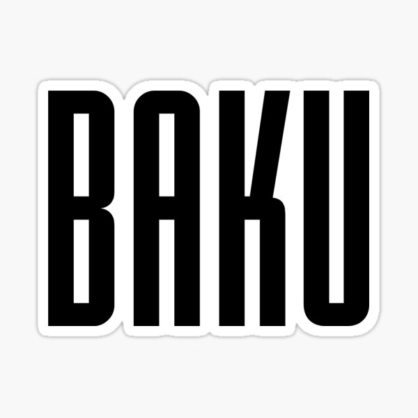 "Baku" Sticker for Sale by Teoforin | Redbubble