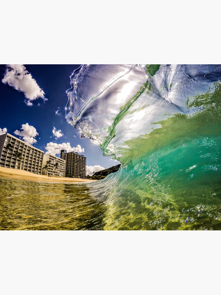 "Clean clear crystal summer surf" Sticker for Sale by minc808 | Redbubble