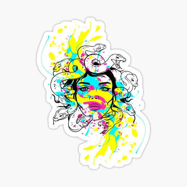"Medusa" Sticker for Sale by Malssa | Redbubble