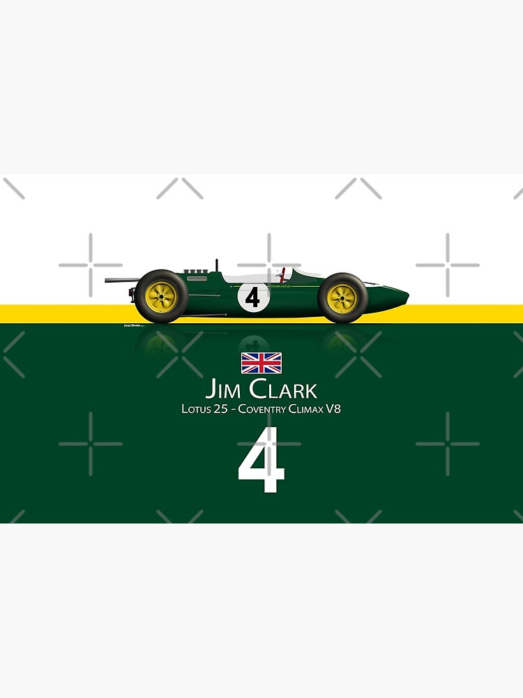 "Jim Clark - Lotus 25" Poster for Sale by JageOwen | Redbubble