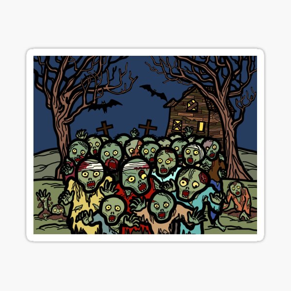 "Halloween ghost monster haunted scary ghoul" Sticker for Sale by ...
