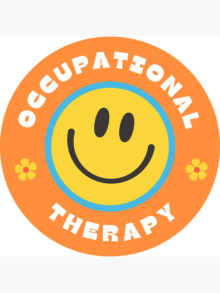 "Occupational Therapy Smiley Sticker" Sticker for Sale by kyliecrenshaw ...