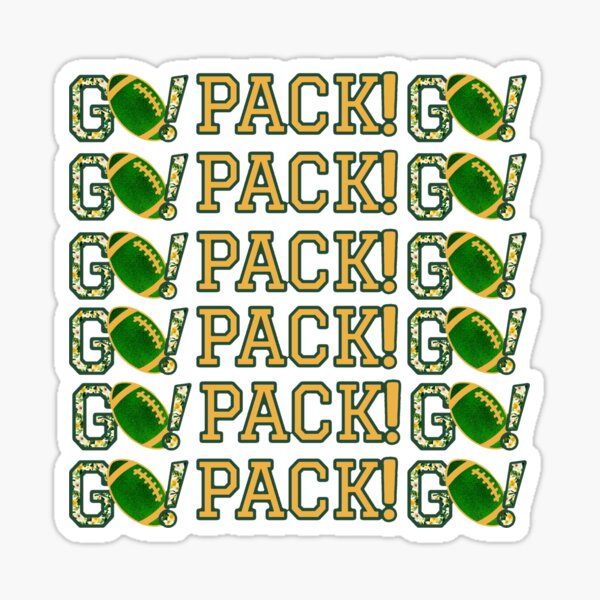 "Go Pack Go! Floral " Sticker for Sale by KCAbdelnour | Redbubble