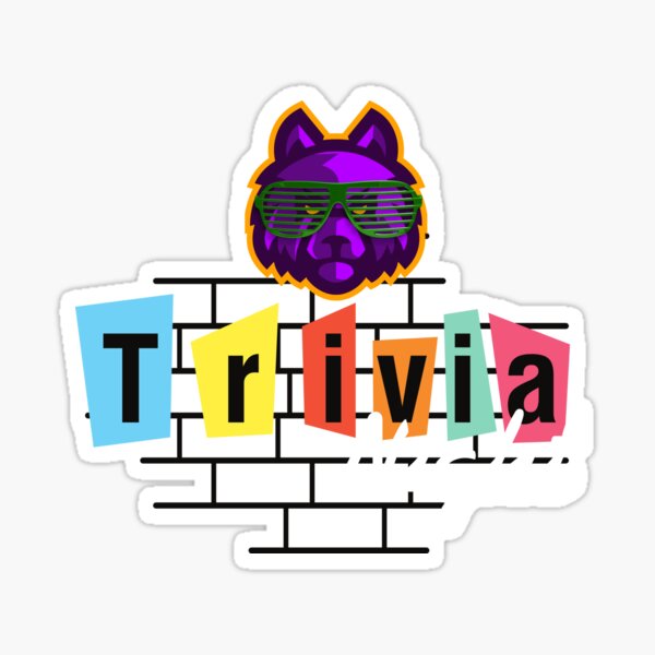 " trivia night - 2023" Sticker for Sale by sarahbella16 | Redbubble