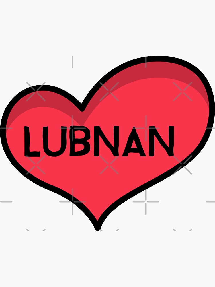 "LUBNAN, le LIBAN, i love Lebanon, lebanese art" Sticker for Sale by ...