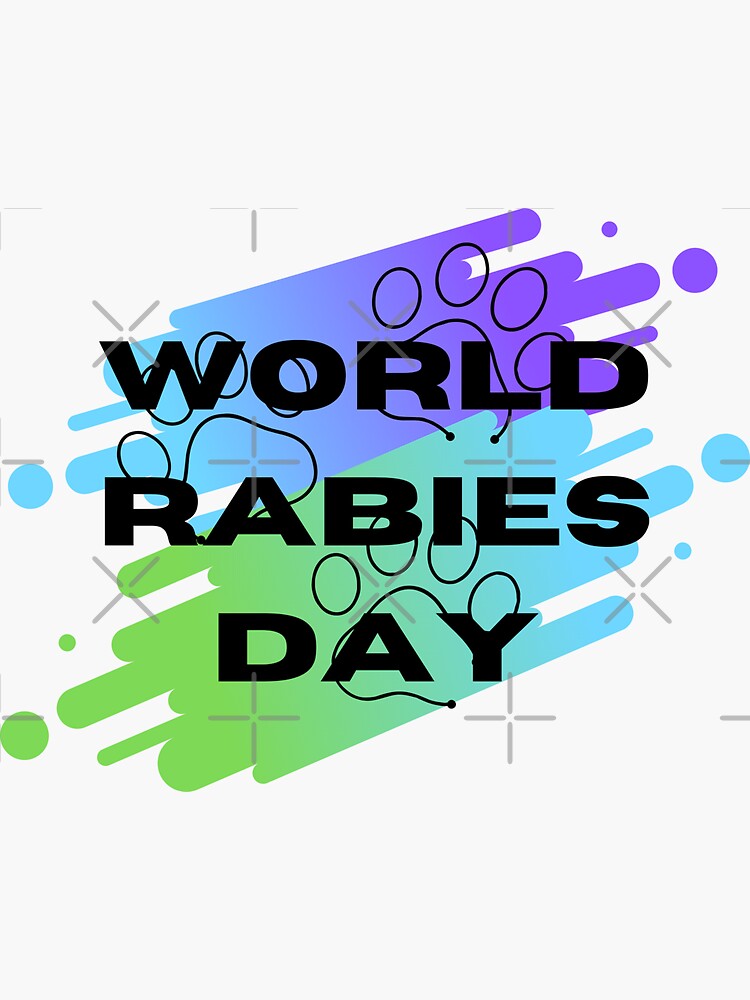 "World Rabies Day" Sticker for Sale by byrne-ma | Redbubble