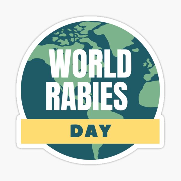 "World Rabies Day" Sticker for Sale by byrne-ma | Redbubble