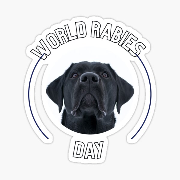 "World Rabies Day" Sticker for Sale by byrne-ma | Redbubble