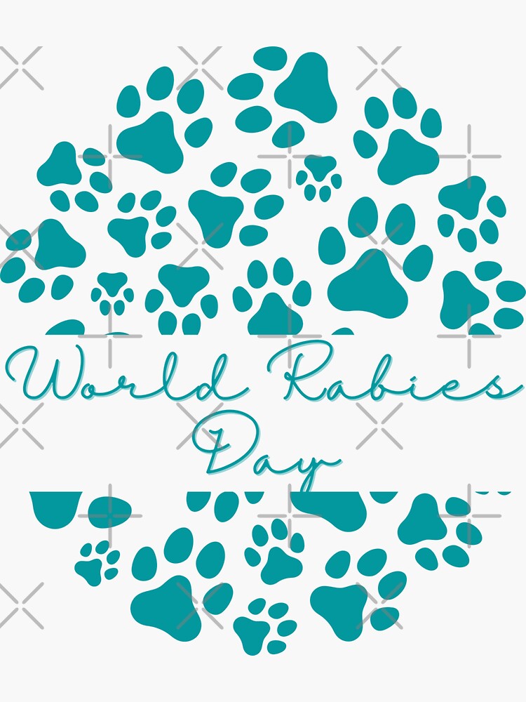 "World Rabies Day" Sticker for Sale by byrne-ma | Redbubble