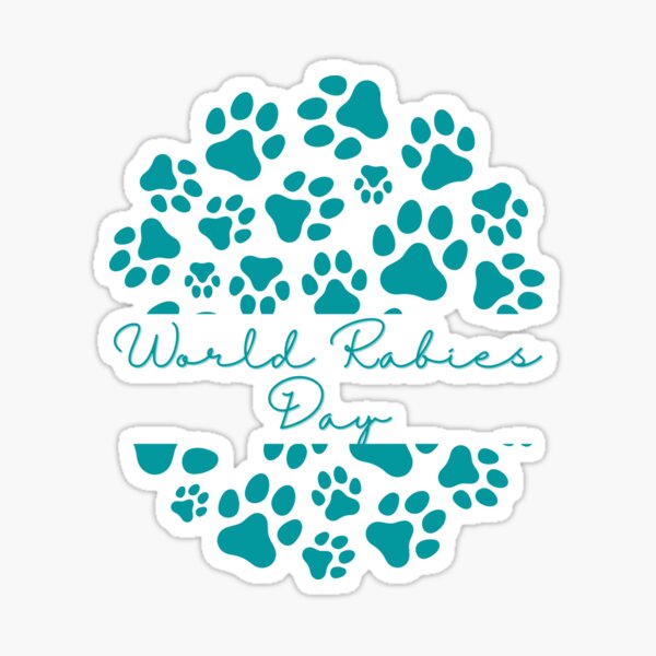 "World Rabies Day" Sticker for Sale by byrne-ma | Redbubble