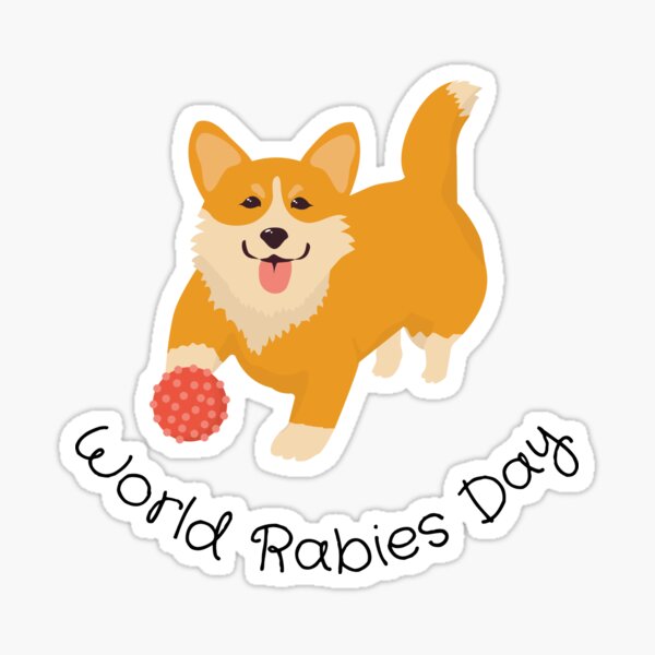 "Rabies " Sticker for Sale by byrne-ma | Redbubble