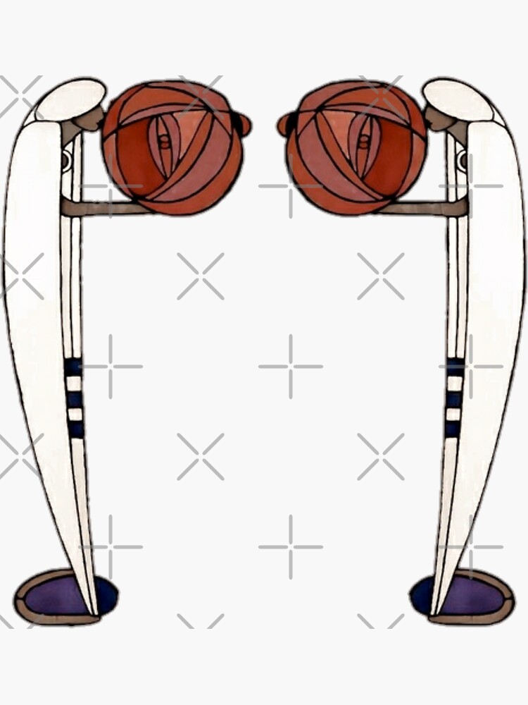 "Charles Rennie Mackintosh rose lady,No.1," Sticker for Sale by gstavia ...