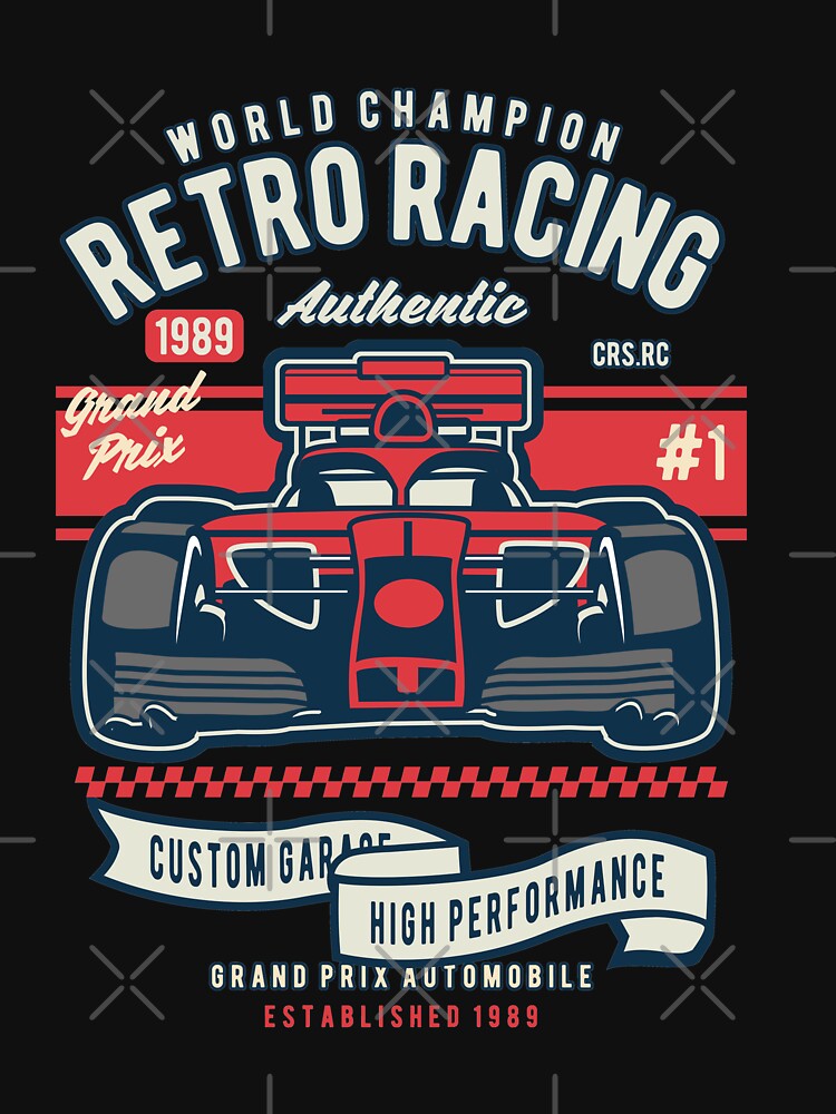 "Gift for Race Car Lovers Retro Car Racing Champion Design" T-shirt for ...