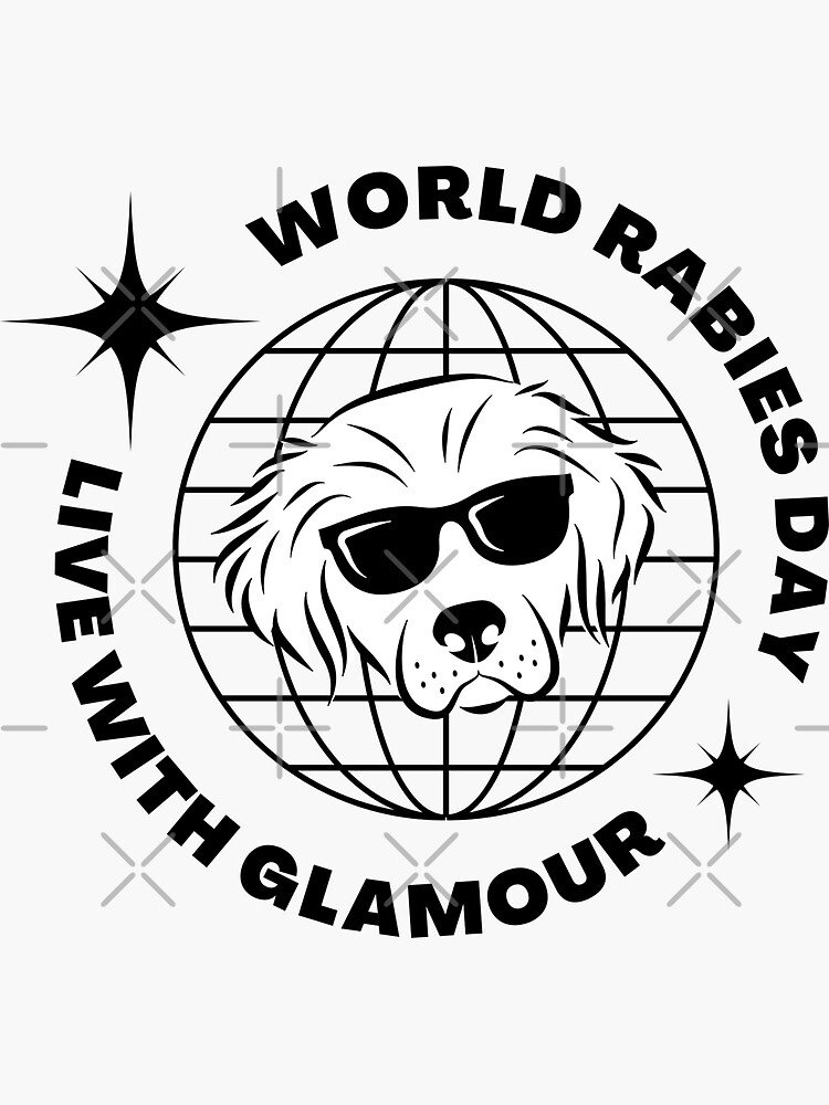 "World Rabies Day" Sticker for Sale by byrne-ma | Redbubble