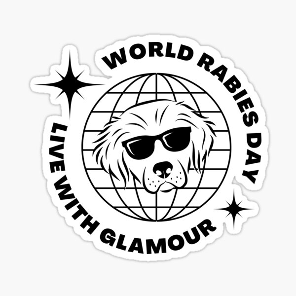 "World Rabies Day" Sticker for Sale by byrne-ma | Redbubble