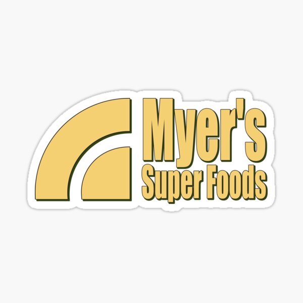 "Myer's Super Foods" Sticker for Sale by s3w4g3 | Redbubble