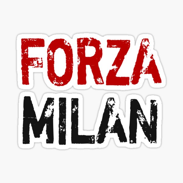 "Forza milan sticker" Sticker for Sale by choumilanais | Redbubble