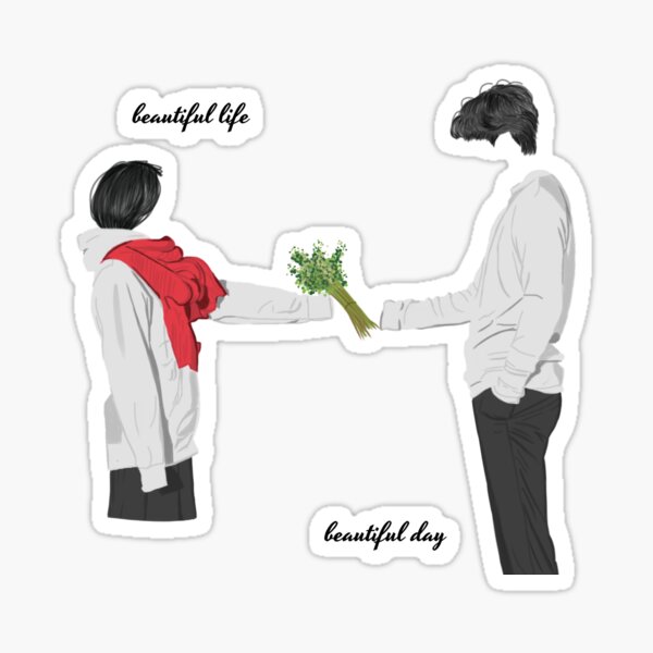 "Beautiful Life, Beautiful Day" Sticker for Sale by armyaz | Redbubble