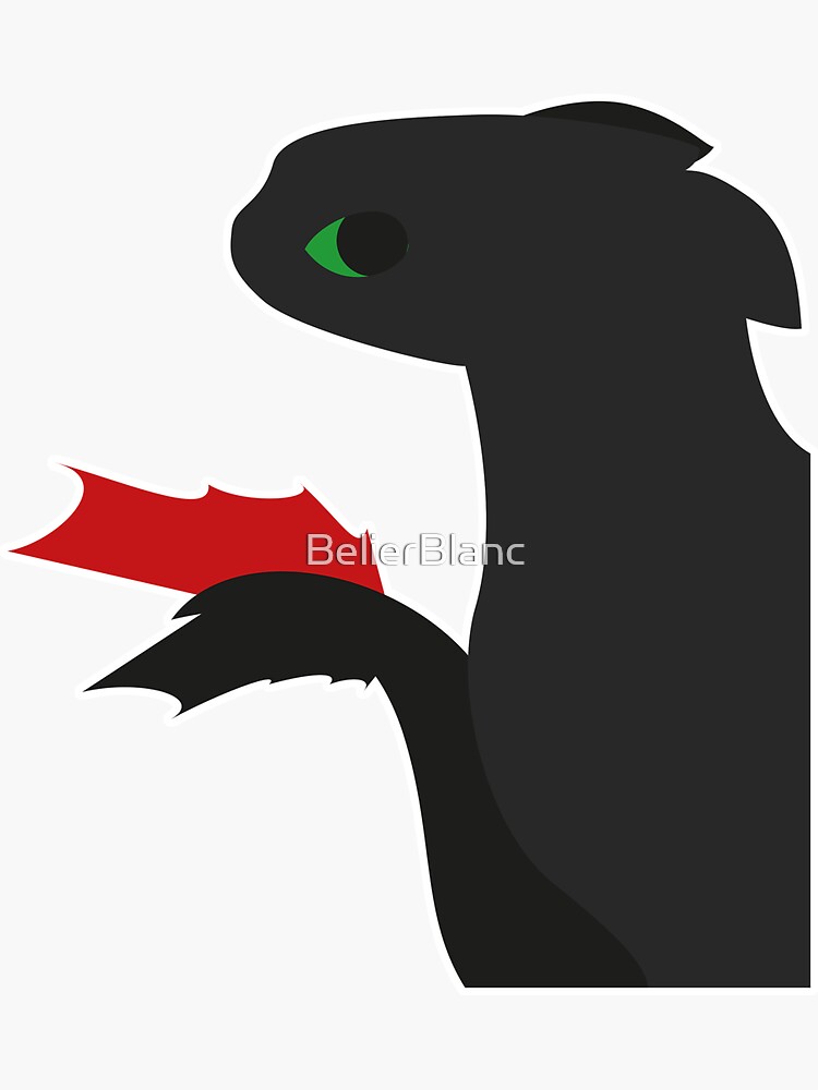 "Toothless" Sticker by BelierBlanc | Redbubble