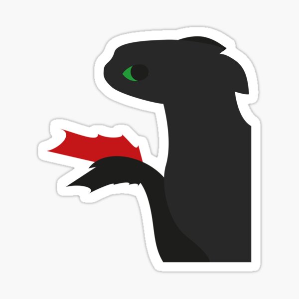 "Toothless" Sticker by BelierBlanc | Redbubble