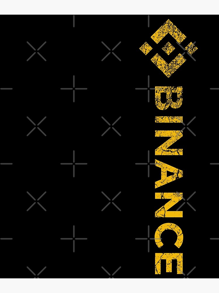 "Binance BNB Crypto Vintage Vertical Logo" Poster for Sale by odyssus ...