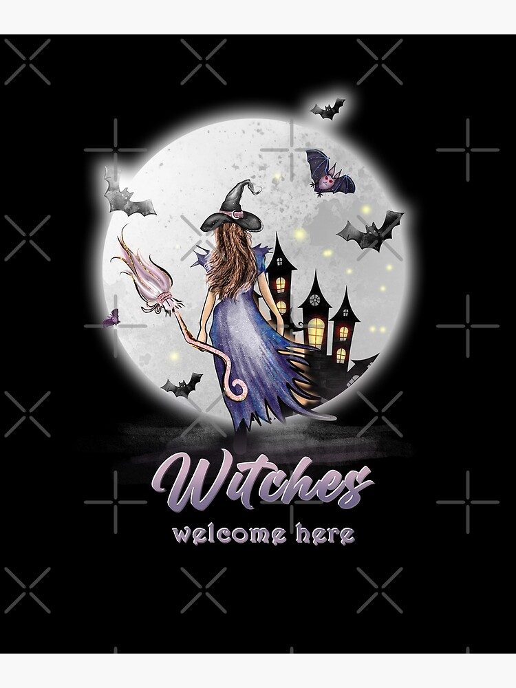 "Witches welcome Halloween illustration " Poster for Sale by TipTopTapo ...