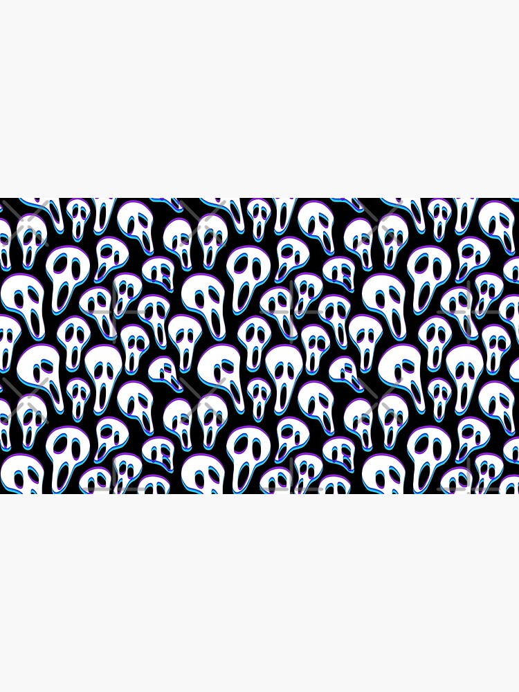 "Scream Ghost Face Pattern Halloween Spooky Ghosts Skull Skulls" Art ...