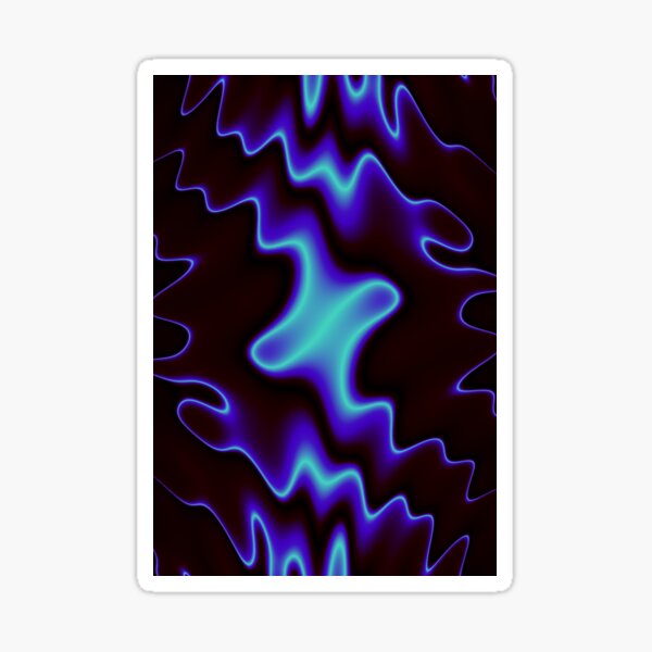 "Blue Lightning" Sticker for Sale by TiltedCode | Redbubble