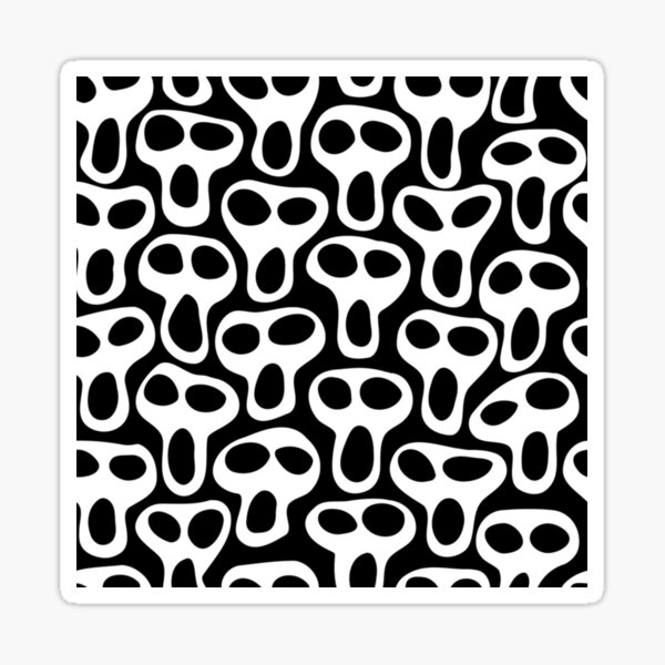 "Scream Ghost Face Pattern Halloween Spooky Ghosts Skull Skulls ...