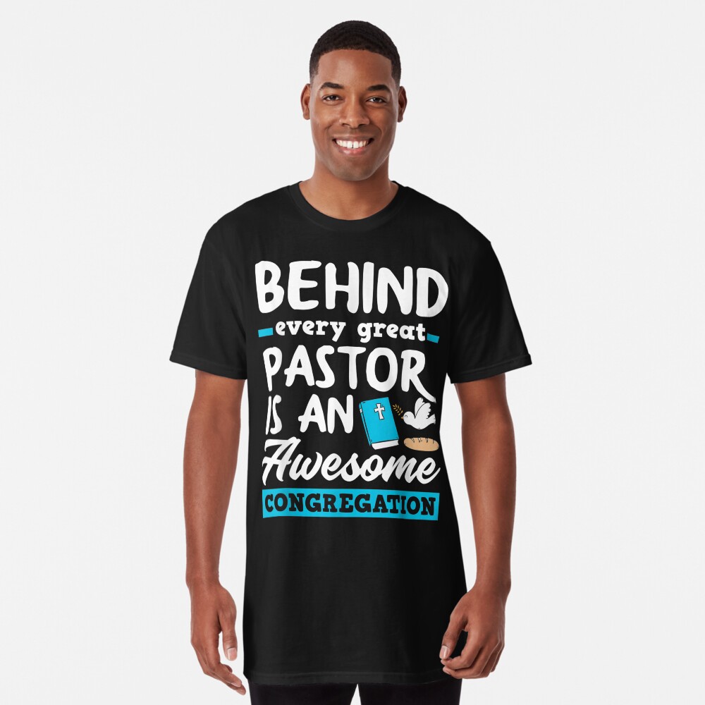 "Behind Every Great Pastor Funny Minister Clergy Pastor" Greeting Card ...